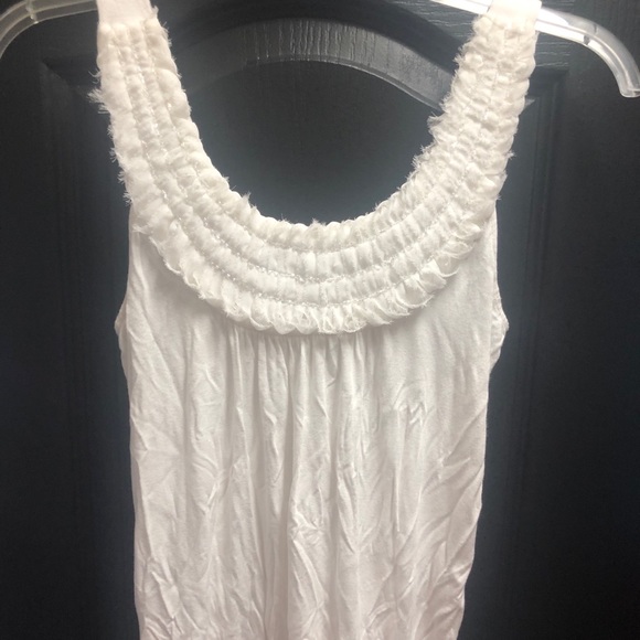 Will Smith | Tops | Cream Colored Tank With Detailed Neck Line | Poshmark